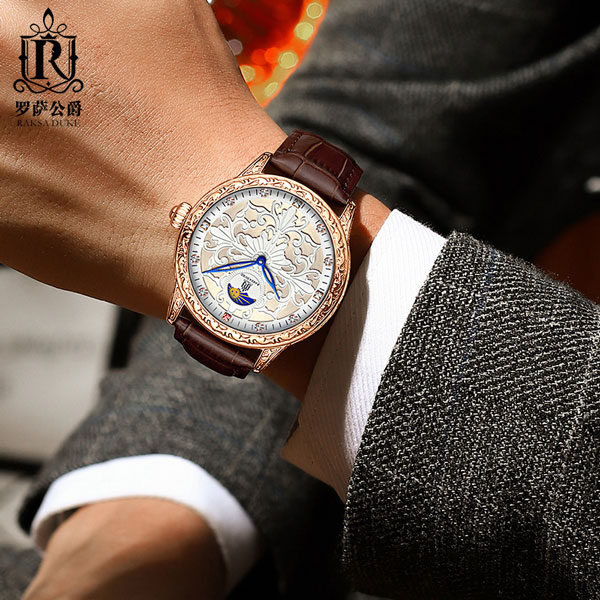 RAKSA DUKE New tourbillon mechanical watch men's light luxury trend ...